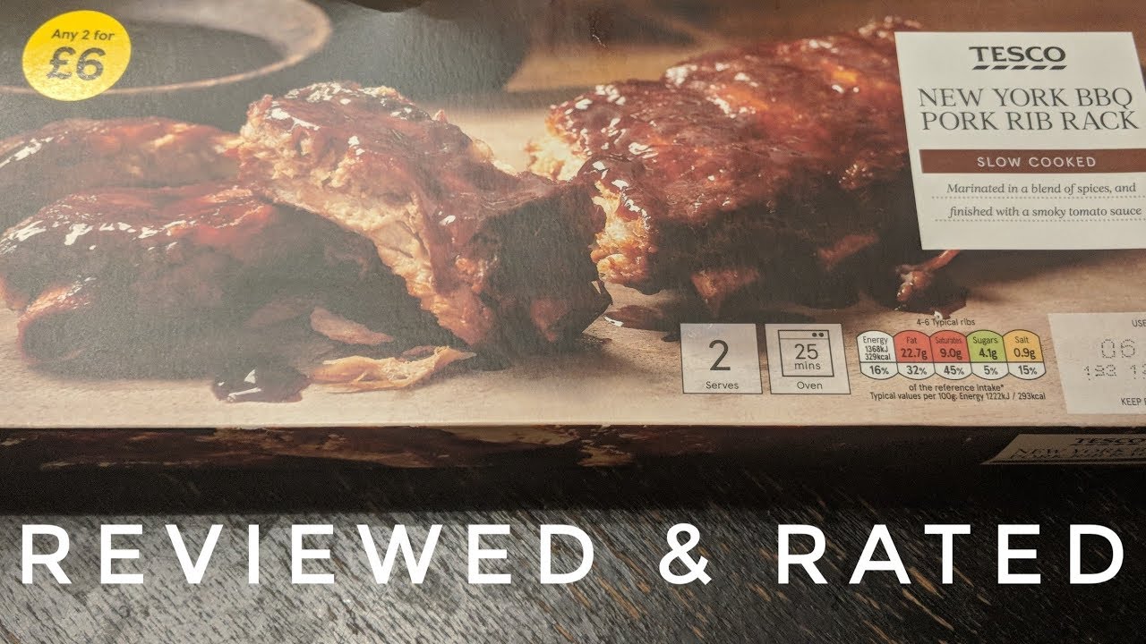 Tesco BBQ ribs 2 Tasted Rated and review - YouTube