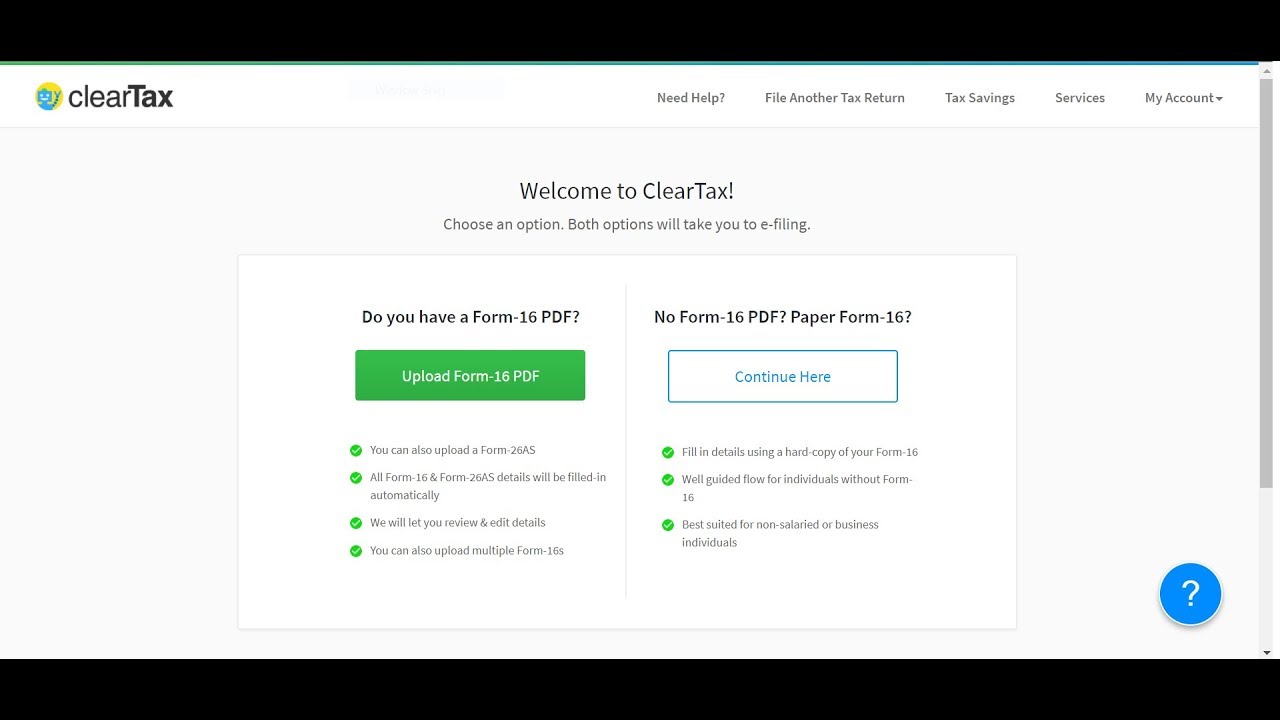 How to E-File your Tax Returns without Form-16 using Clear Tax - YouTube