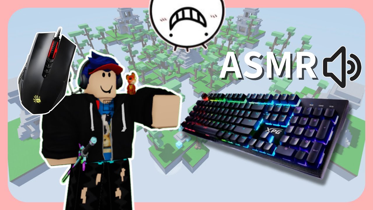 Keyboard & Mouse ASMR 】 | 青軸鍵盤 ASMR | Roblox bedwars | 【米米LittleRice ...