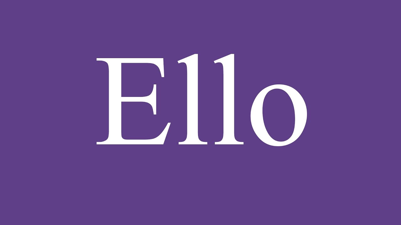How To Pronounce ''Ello'' (It) Correctly in Spanish - YouTube
