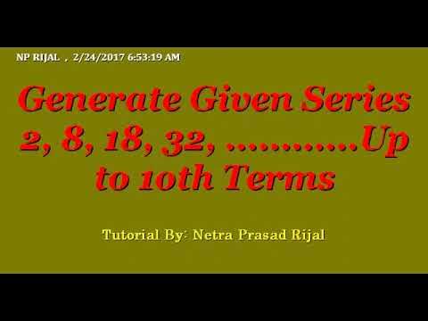 QBASIC In Nepali: WAP Generate Series 2, 8, 18, 32, Up to 10th terms in qbasic By NP Rijal in ...