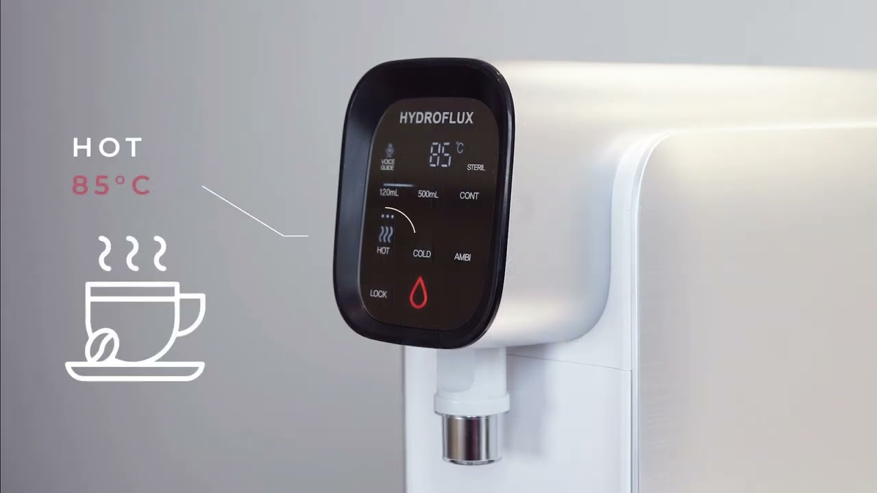 Hydroflux NAMI Hot & Cold water purifier features - YouTube