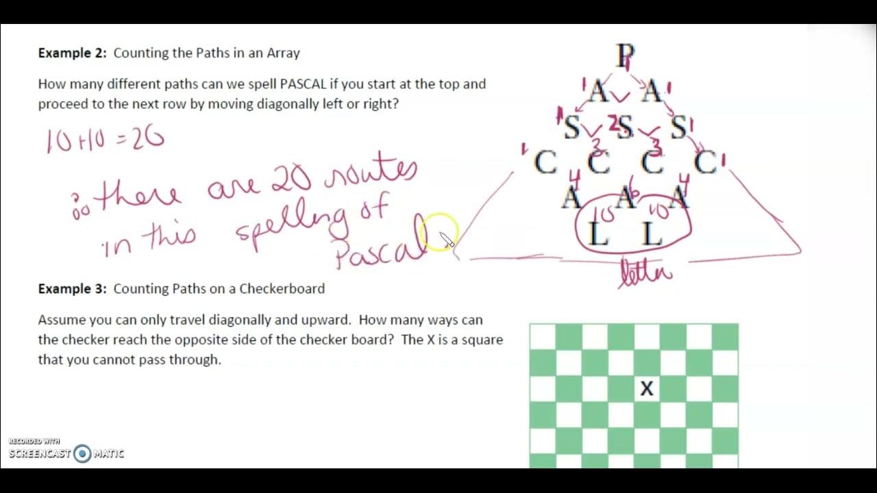 MDM4U 4.5 Applying Pascal's Triangle - YouTube