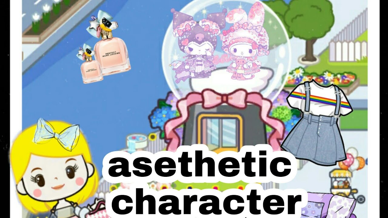 Asethetic character design in miga world free #cartoon - YouTube