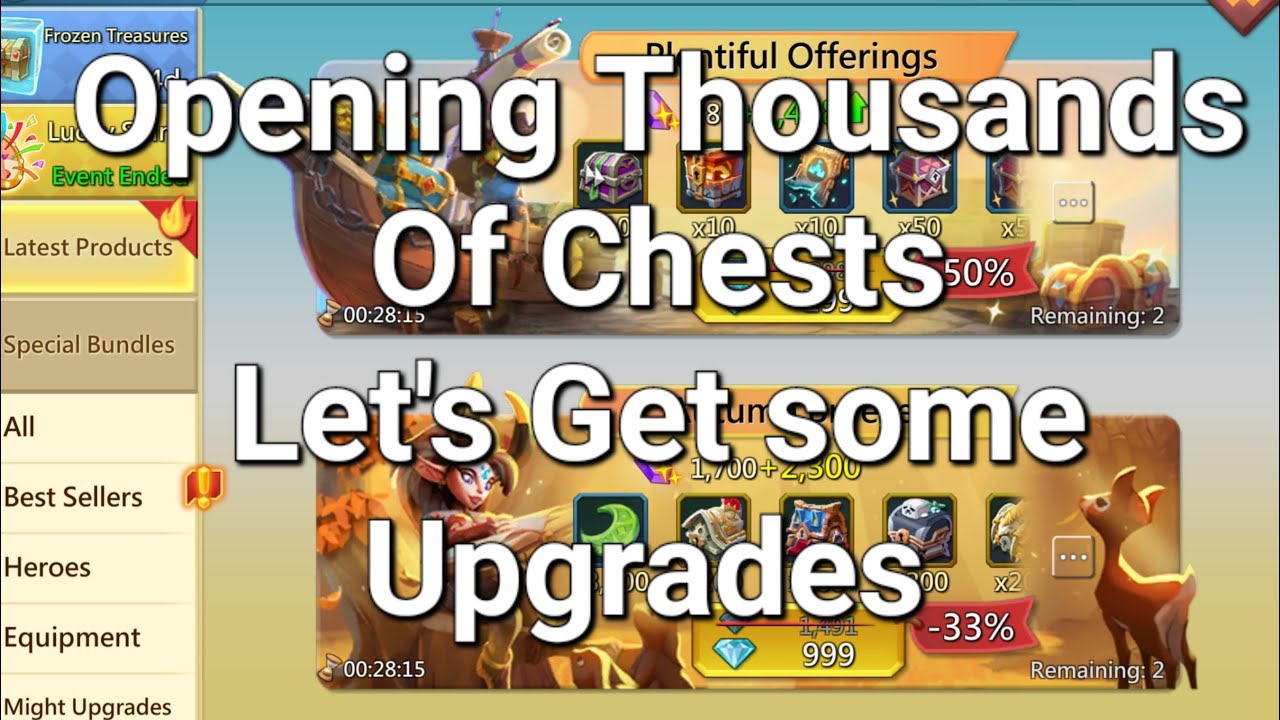 Lords Mobile ~ Buying Packs And Upgrading Stats - YouTube