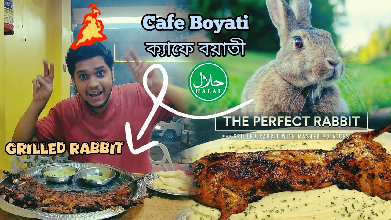 Grilled Rabbit BBQ in Dhaka | Cafe Boyati ক্যাফে বয়াতী | Bangladesh Food Tour - YouTube