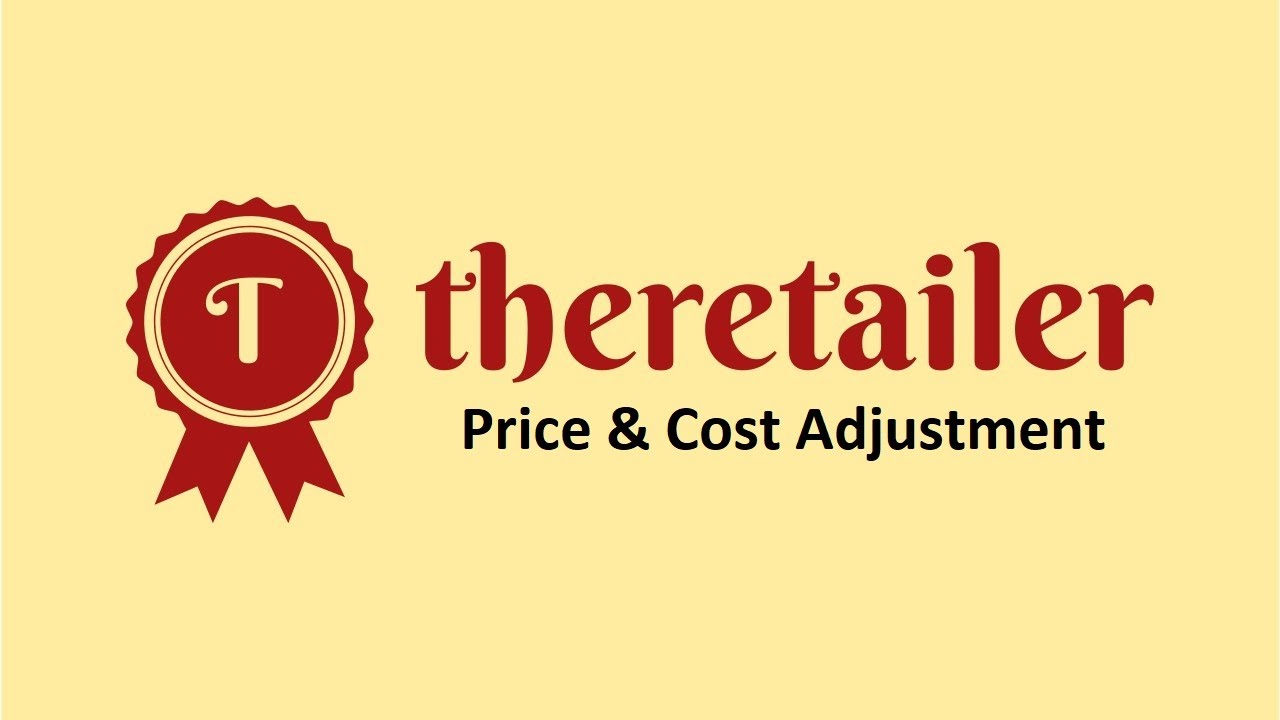 How to make Price & Cost adjustment in retail pro 9 - YouTube