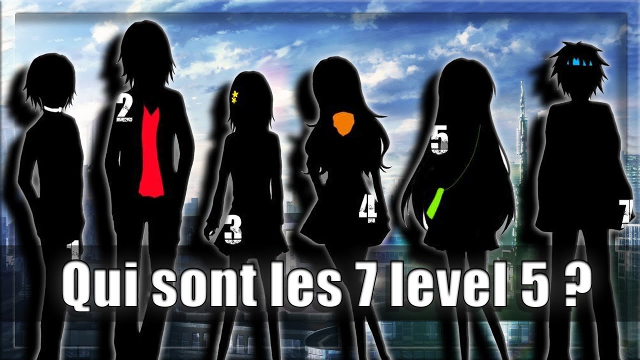 Qui sont LES 7 ESPers de LEVEL 5 ? - A certain scientific Railgun - YouTube