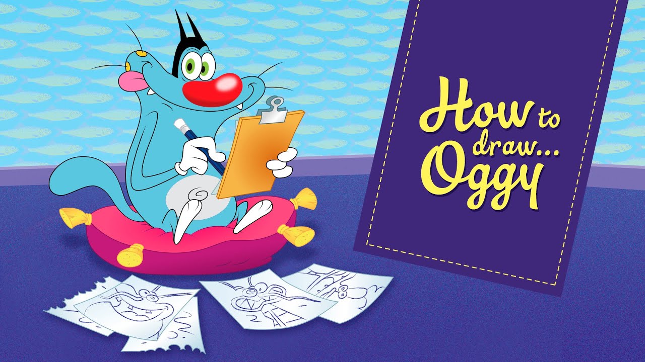 Oggy's Tips 'n' Tricks - How to draw... OGGY - YouTube
