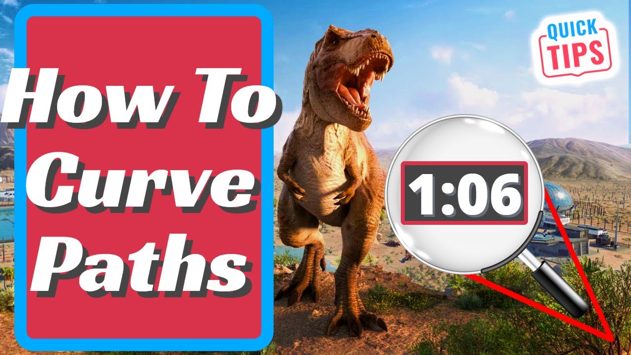 Jurassic World Evolution 2 - How To Curve Paths - YouTube