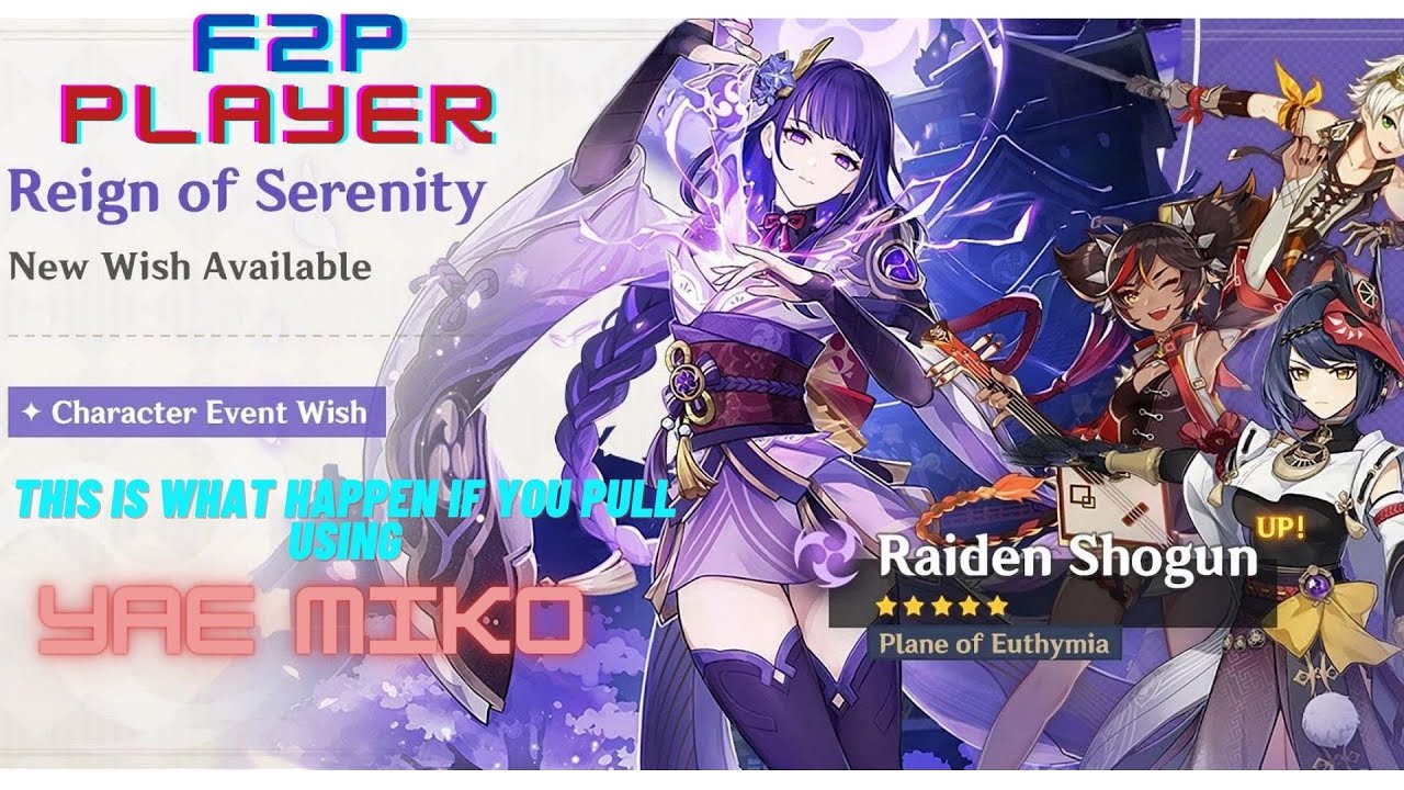 YAE MIKO pull for Rerun Banner - RAIDEN SHOGUN | GENSHIN IMPACT - YouTube