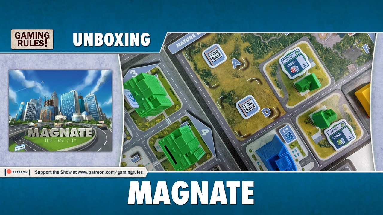 Magnate: The First City - Unboxing - YouTube