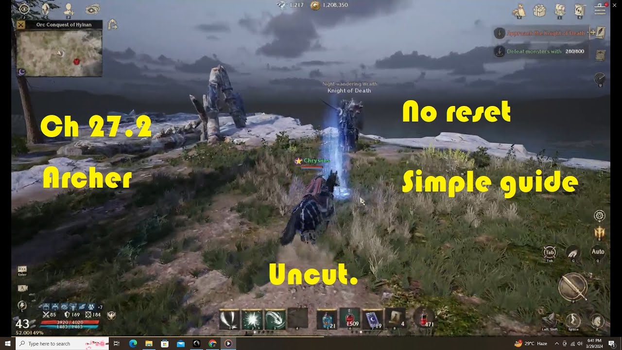 Night crows | Chapter 27.2. Knight of Death | Acc 184 | Archer class # ...