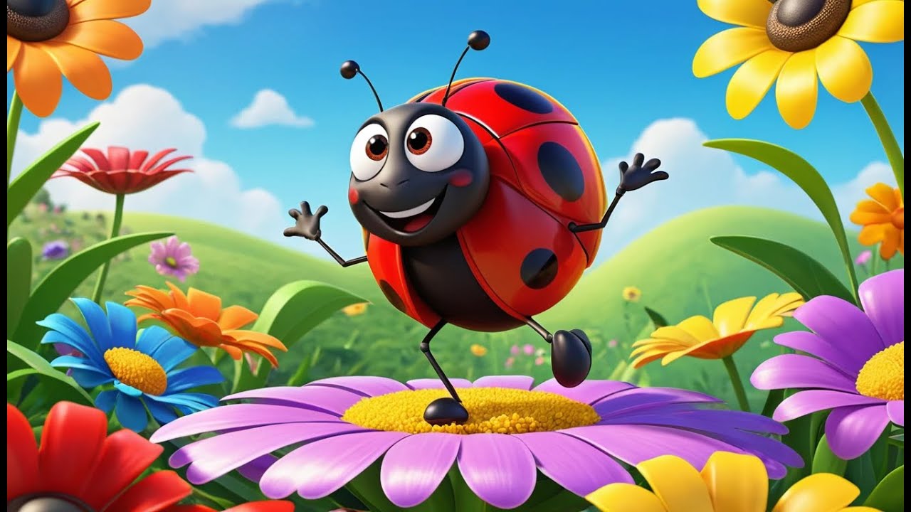Itsy Bitsy Ladybug | Cute Bug Song for Kids | Fun Nursery Rhyme for ...