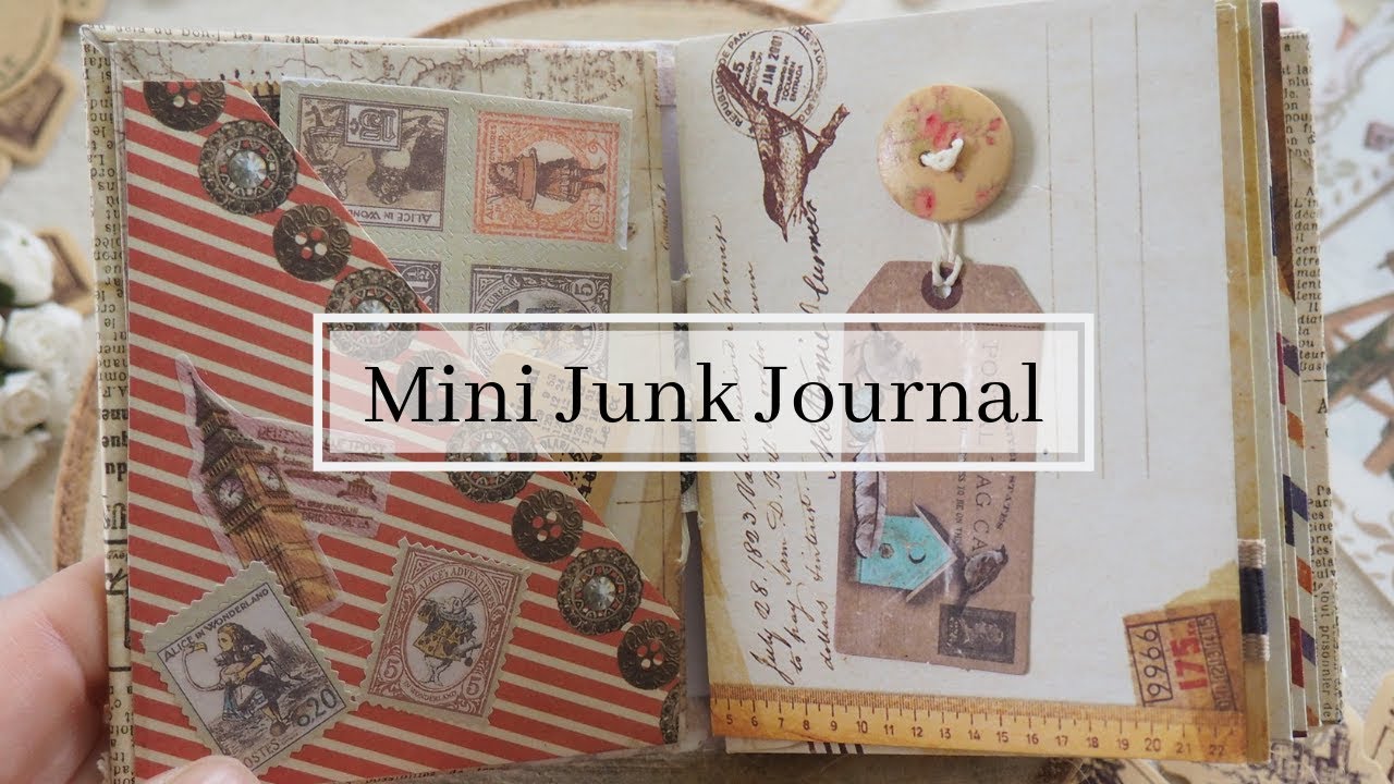 DIY Mini Junk Journal - YouTube