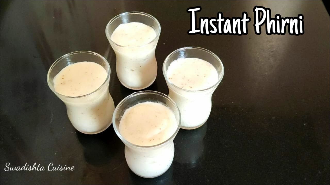 Instant Phirni | Milky & Creamy Rice Pudding | India dessert - YouTube