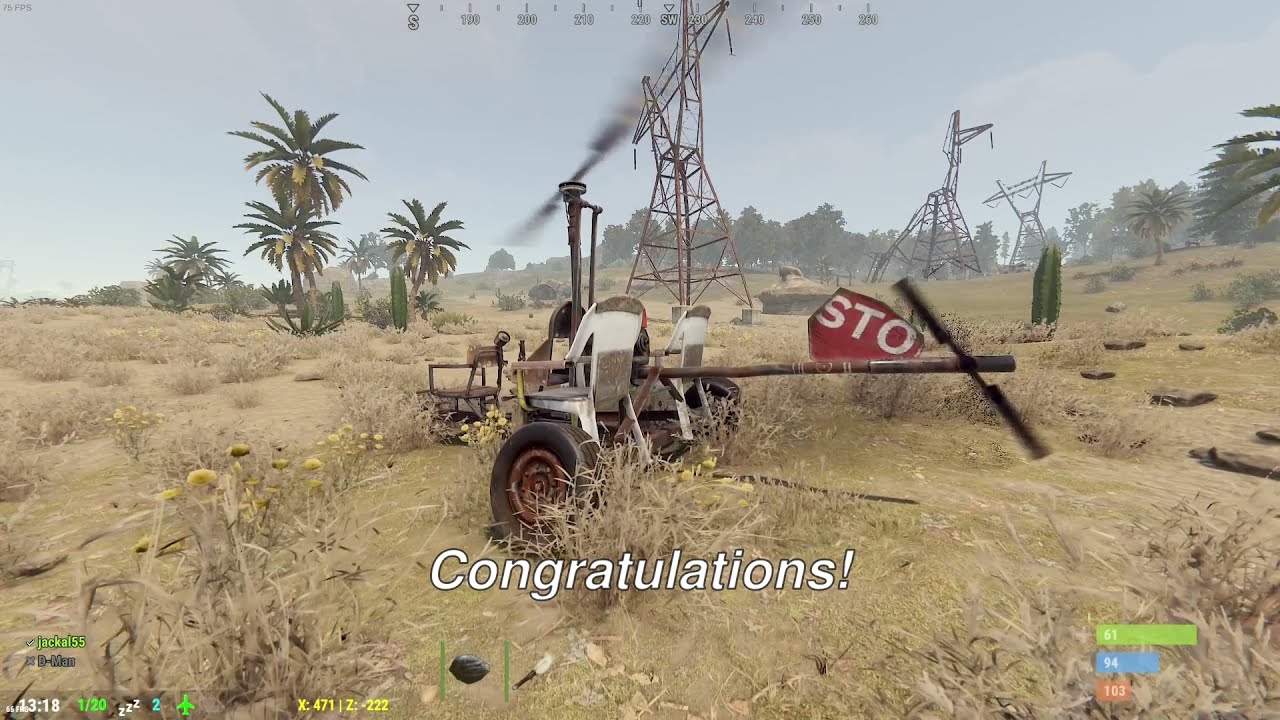 Rust - How to fly the minicopter upside down - YouTube