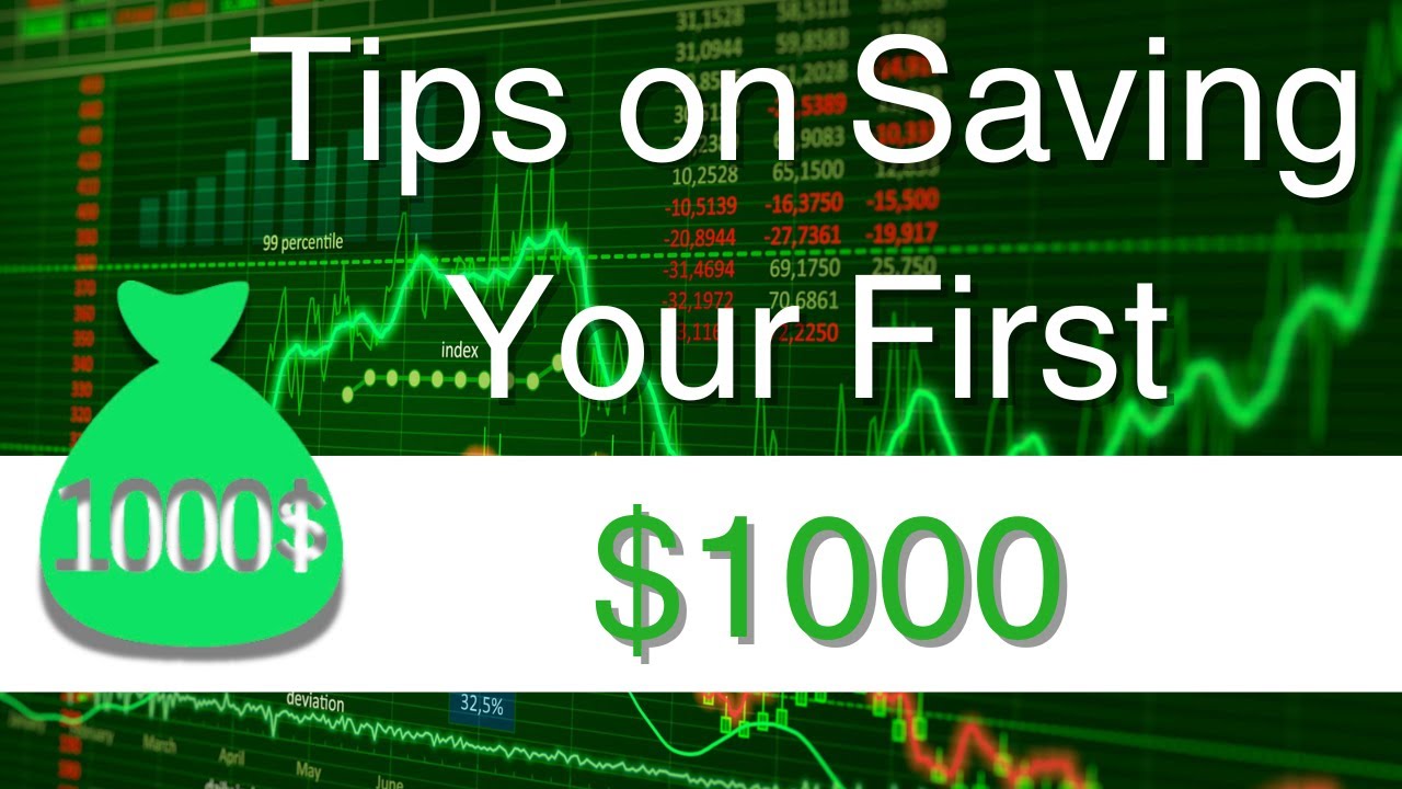 How to Save Your First $1000 Fast! - YouTube