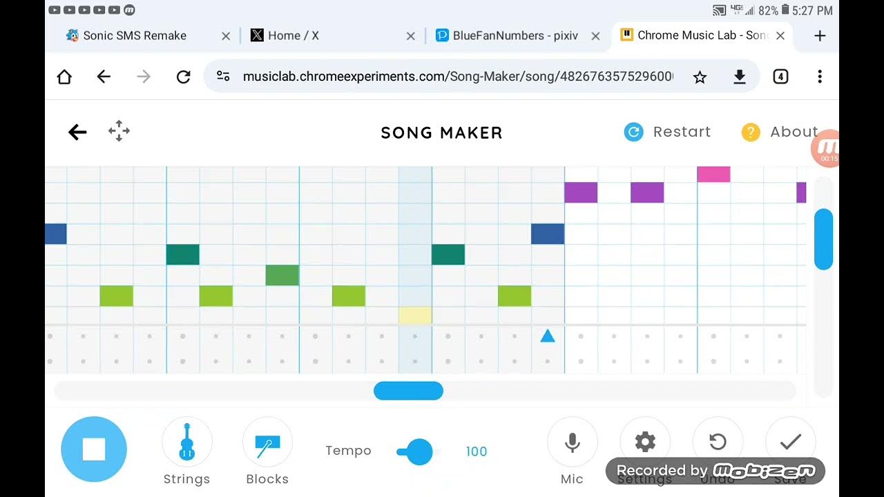 100bpm Song w/ Instrumental [Chrome Music Lab Styled Original 3] - YouTube