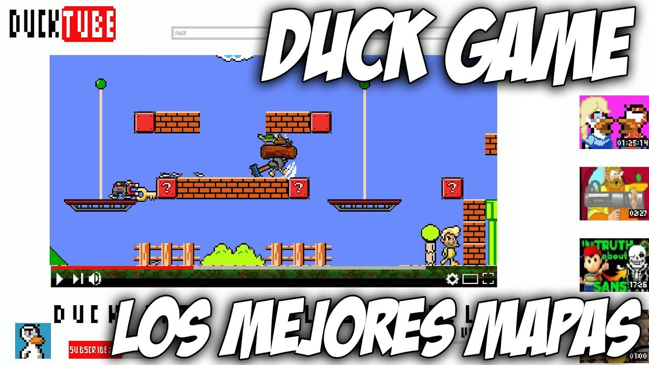 THE BEST MAPAS RANDOM! The Duck Game en Español - GOTH - YouTube