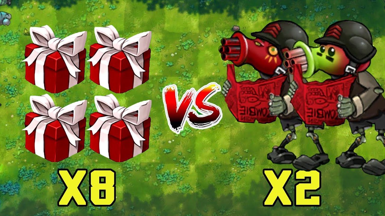 8 Fusion Plants Box Vs 2 Ultimate Cherry Shooter - Who Will Win? PVZ 1 ...