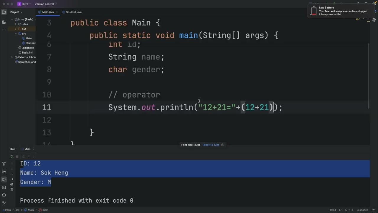 (Java Introduction ) #01 Stream-Teaching (ENG) - YouTube