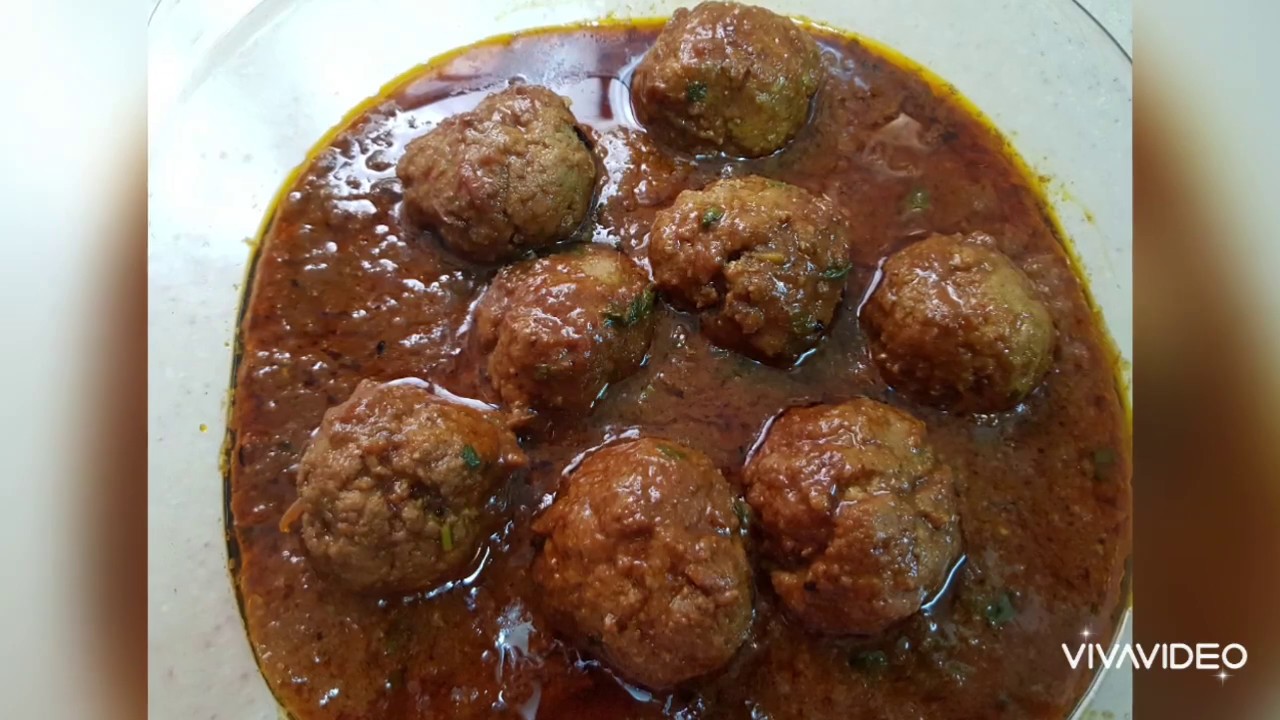 Kofta Recipe , Soft meatballs gravy without khashkhash (poppy seeds ...