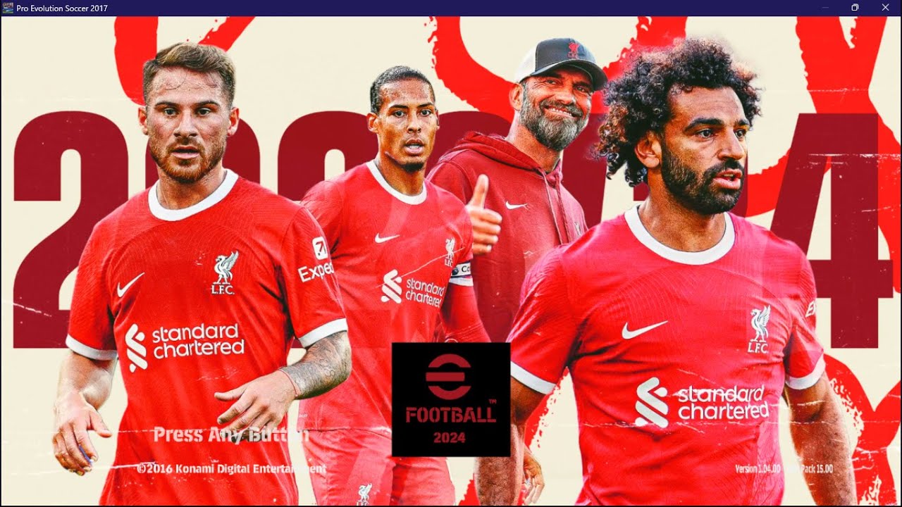 PES 2017 Liverpool 2024 Menu Graphic Red Version For All Patches - YouTube