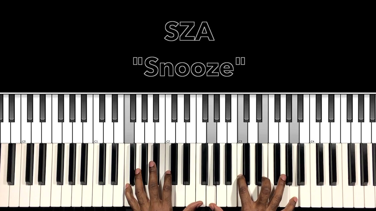 SZA "Snooze" Piano Tutorial - YouTube