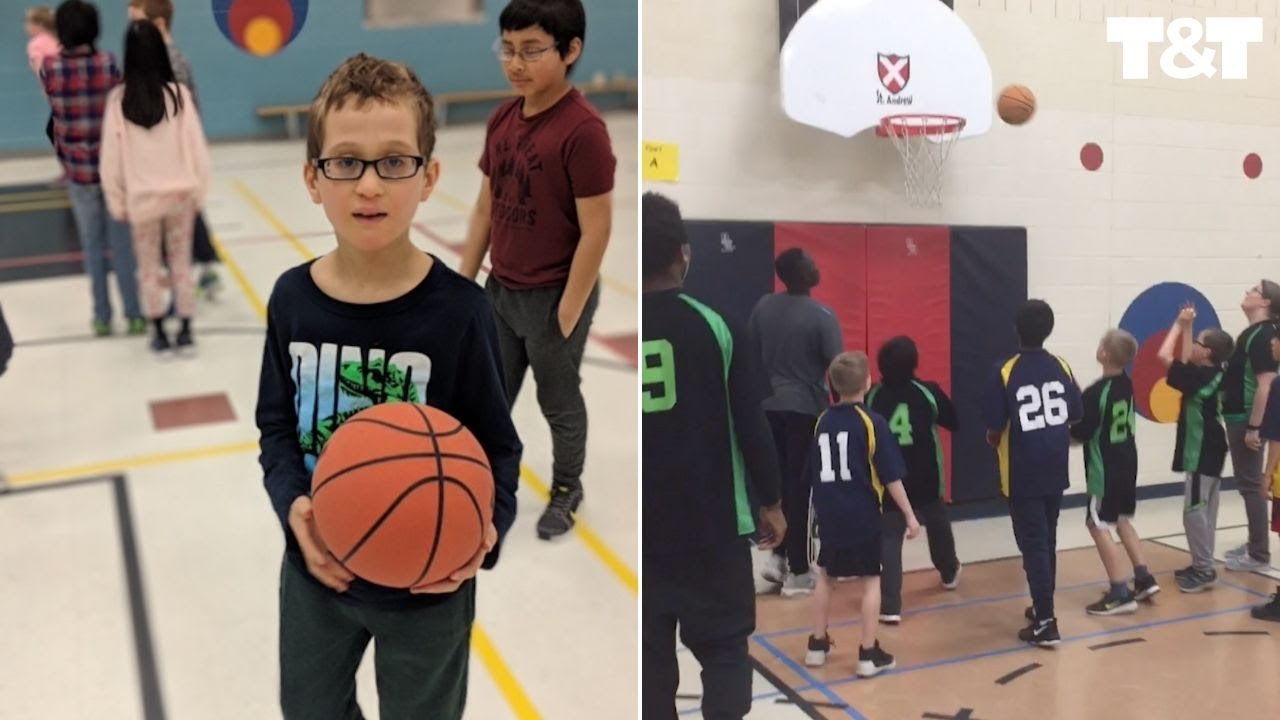 Raptors Fan With Autism Scores Basket Thanks To Teammates - YouTube