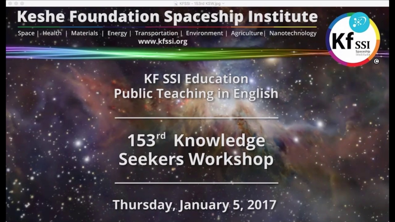 153rd Knowledge Seekers Workshop January 5, 2017 - YouTube