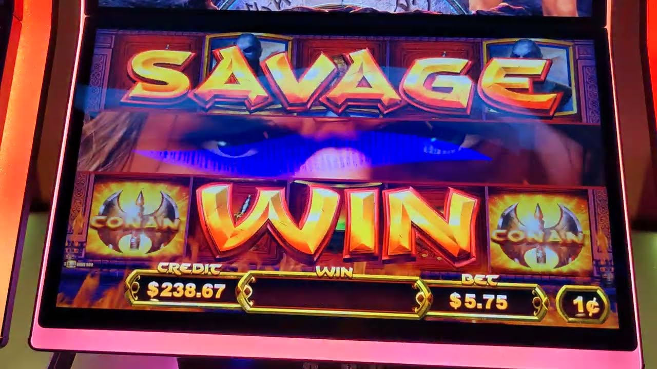 Conan Slot Bonus with *20 Free Games at $5.75 BET* w/3 wheel spins and ...