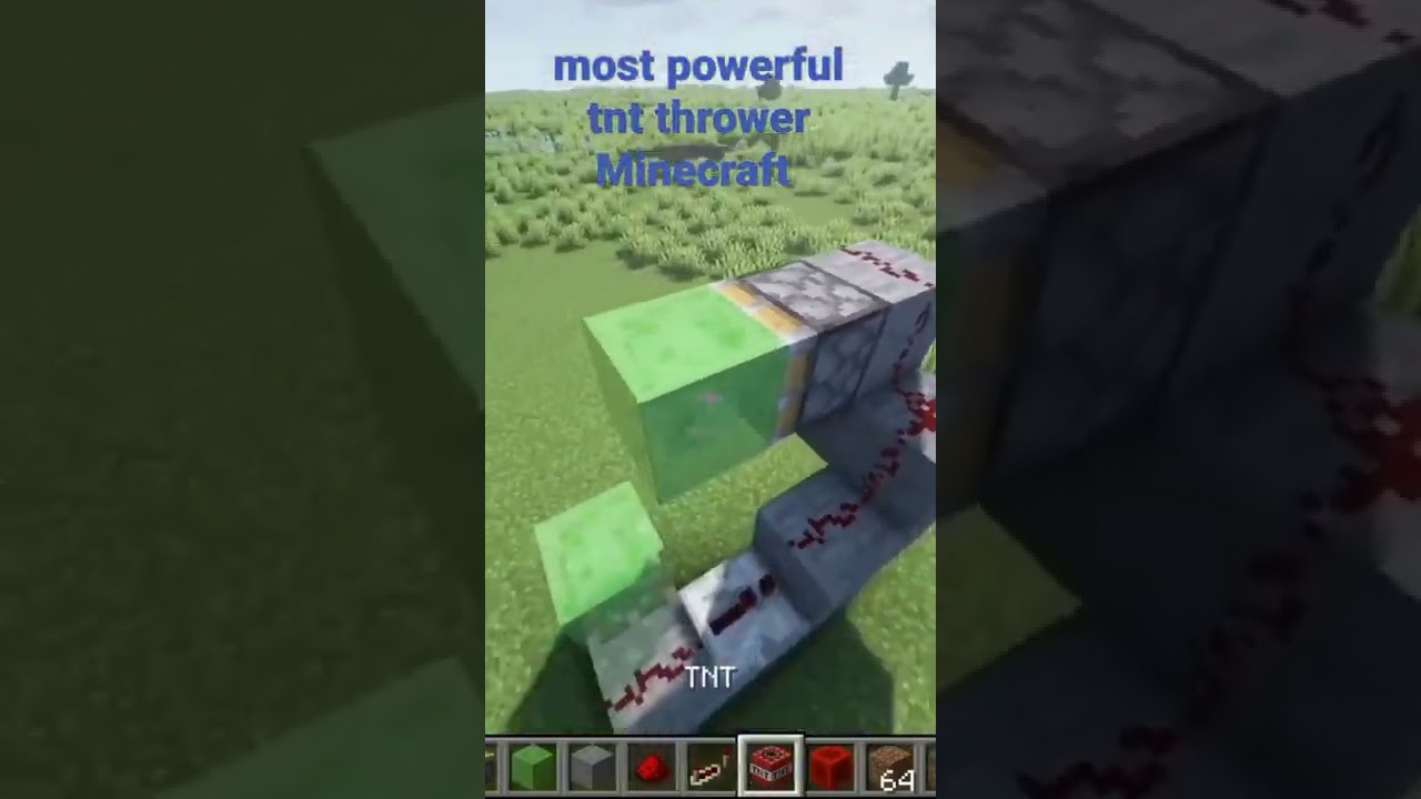 most powerful tnt thrower Minecraft - YouTube