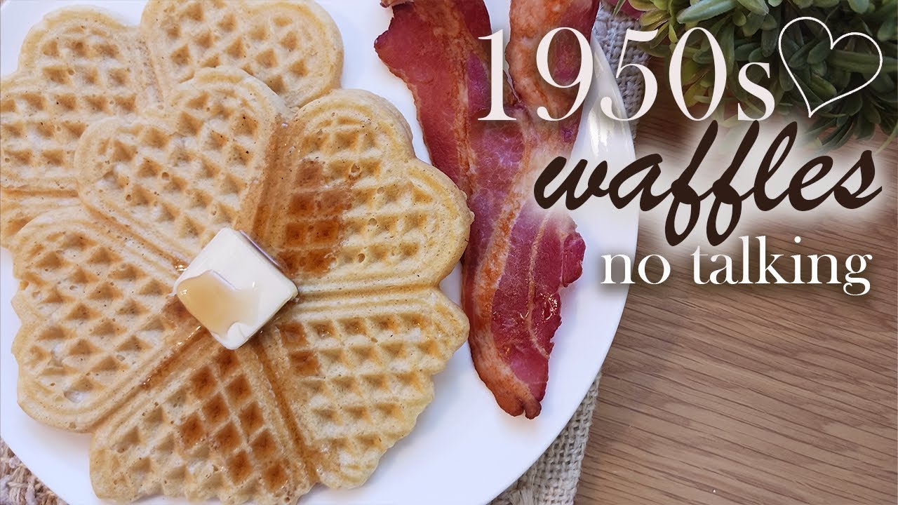 should you make these 1950s waffles? no talking - YouTube