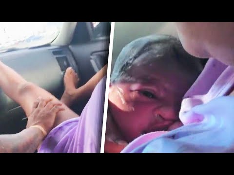 Woman Delivers Baby in Car With 3 Kids in Back Seat