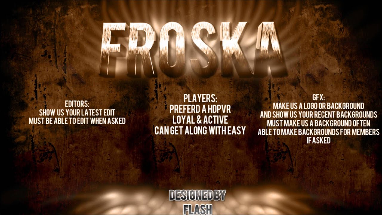 Froska™ | Recruitment | Open - YouTube