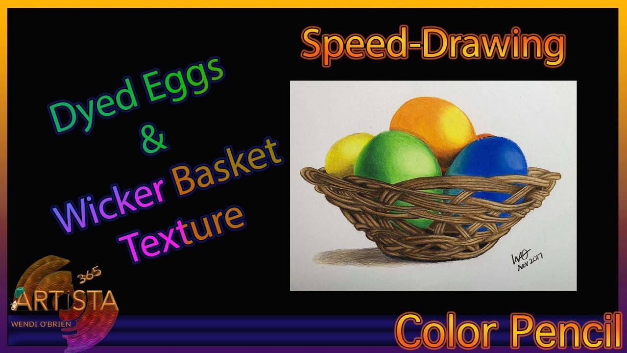 Colored Eggs | TEXTURE with Color Pencil - YouTube