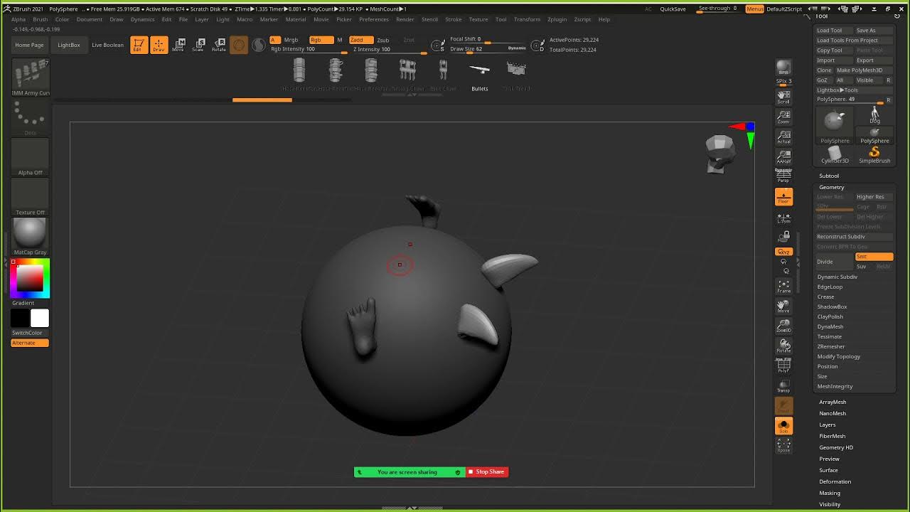 insert mesh brush - YouTube