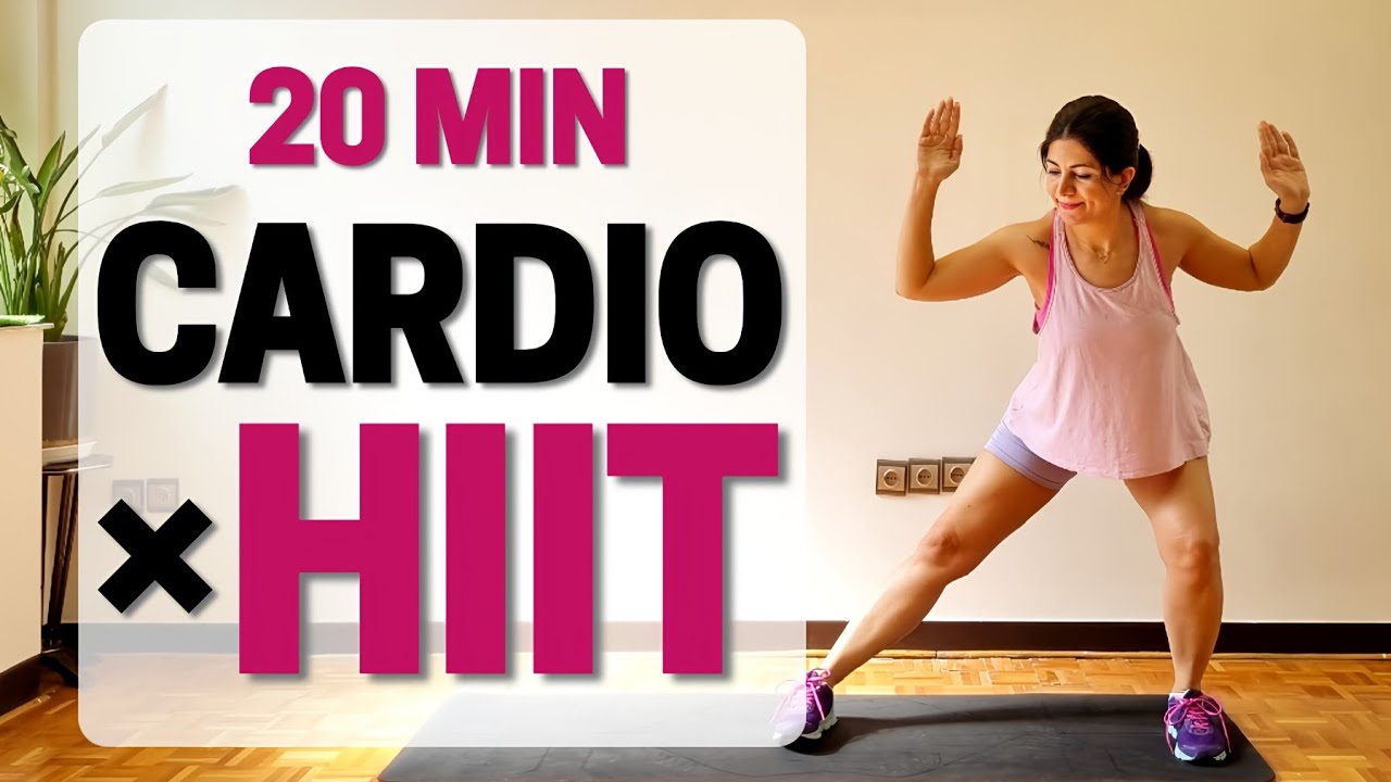 20 MIN CARDIO HIIT WORKOUT - ALL STANDING - Full Body | No Equipment ...