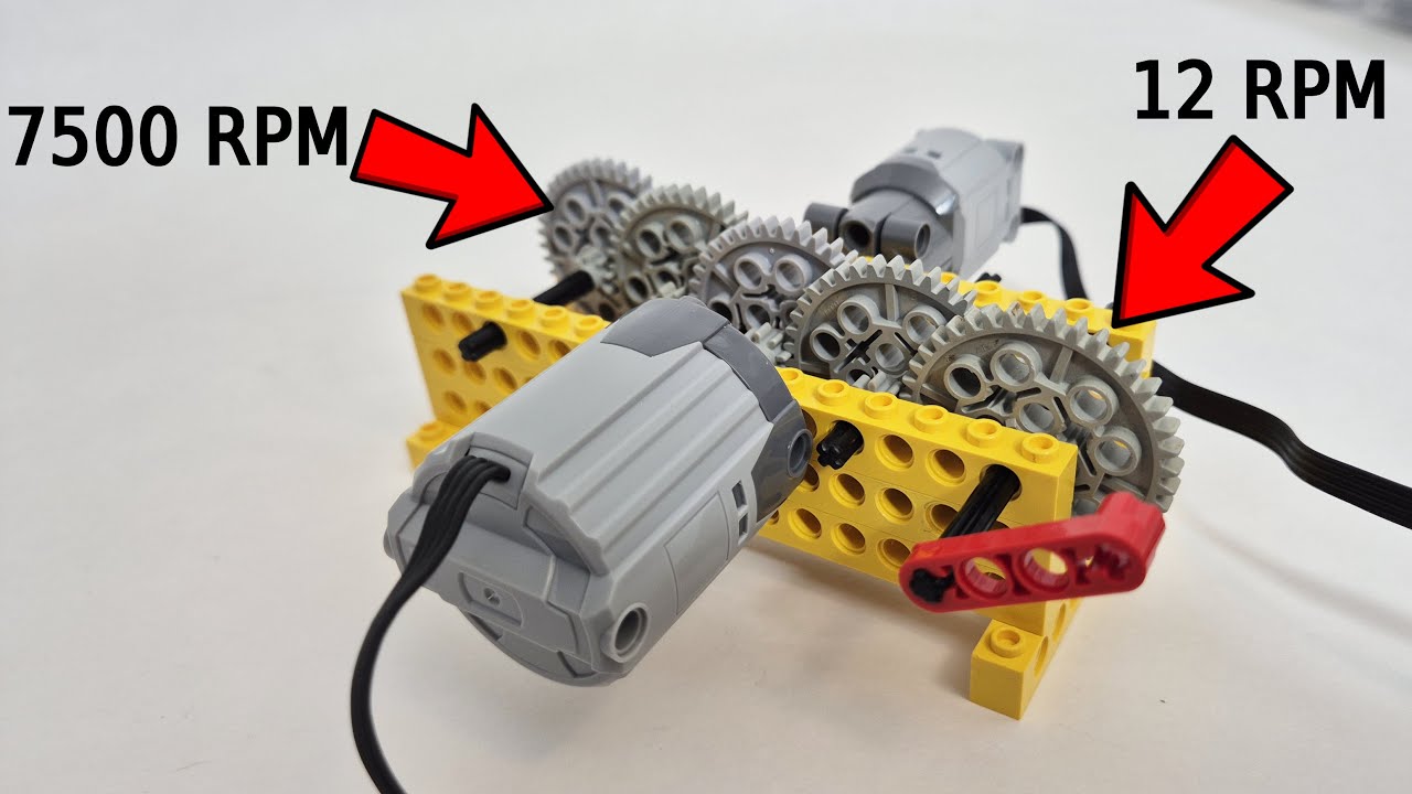 7500 RPM Lego gearbox - YouTube