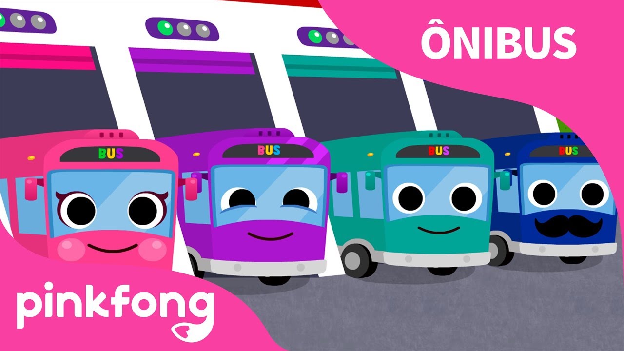 As Rodas Desse Ônibus | Canções de carro | Ônibus | Pinkfong Canções ...