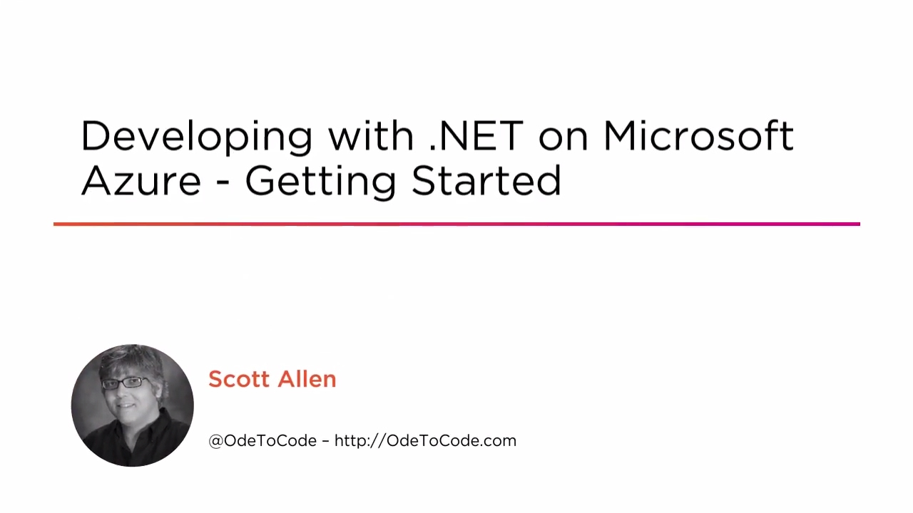 Course Preview: Developing with .NET on Microsoft Azure - Getting ...
