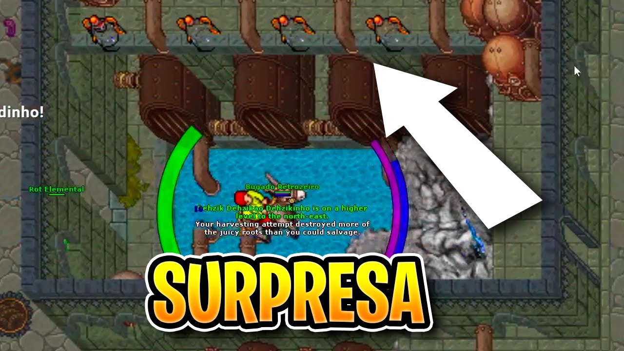 Bugado surpreendido por trap dos adversarios - Tibia #GameLab - YouTube