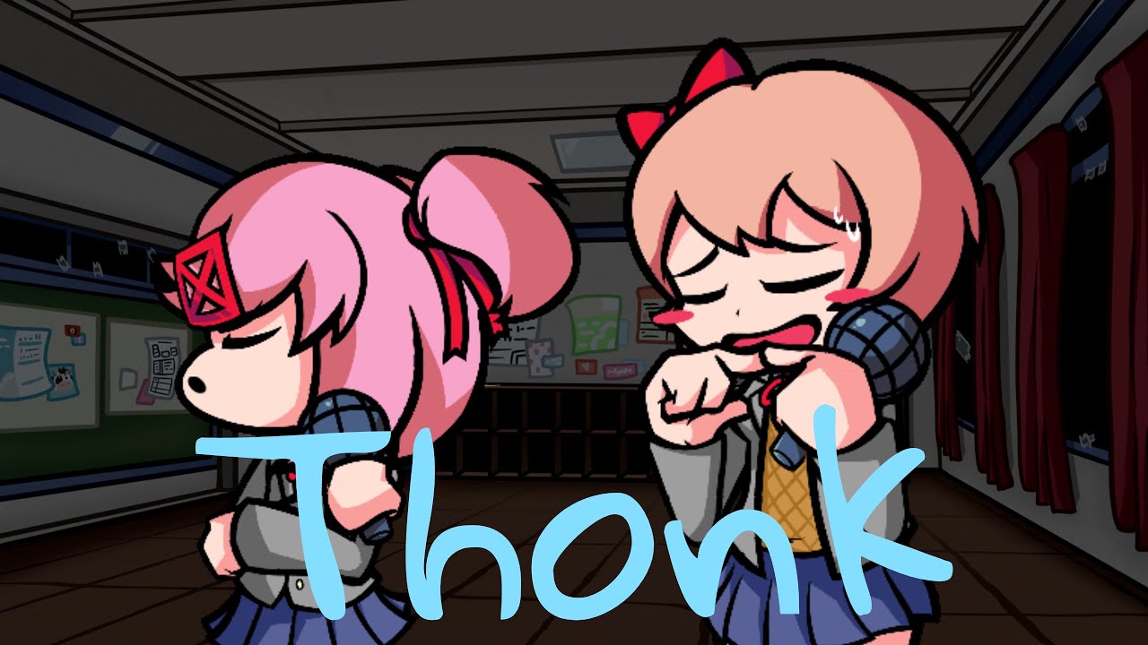 FNF Thonk but Natsuki and Sayori Sing It - YouTube