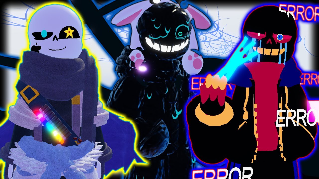 Nightmare Sans / Error Sans / Ink Sans [Showcase] [Undertale: Remnants of the Multiverse] - YouTube