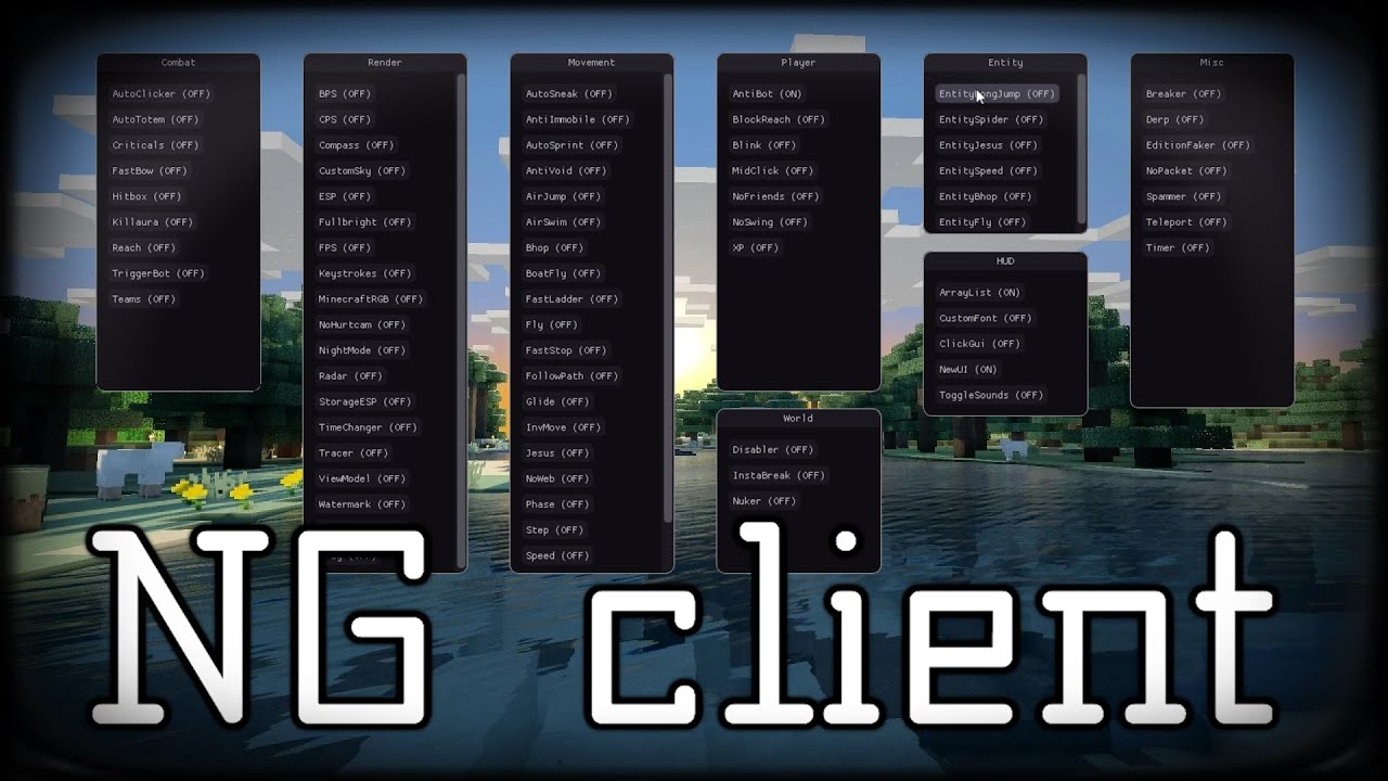 Download: NG Client (private) Minecraft Bedrock Edition 1.20.0 - YouTube