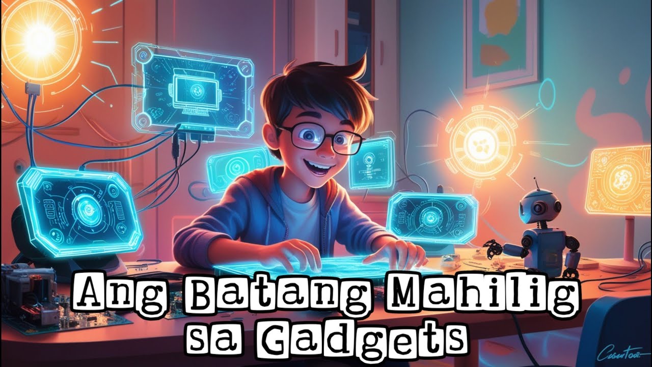 Ang Batang Mahilig sa Gadgets | Kwentong Pambata - YouTube