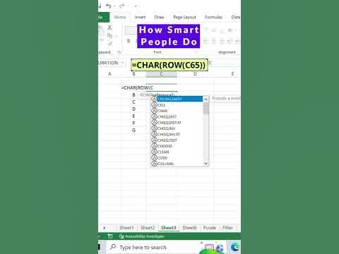 How to Drag Down Alphabets in Excel #shorts - YouTube