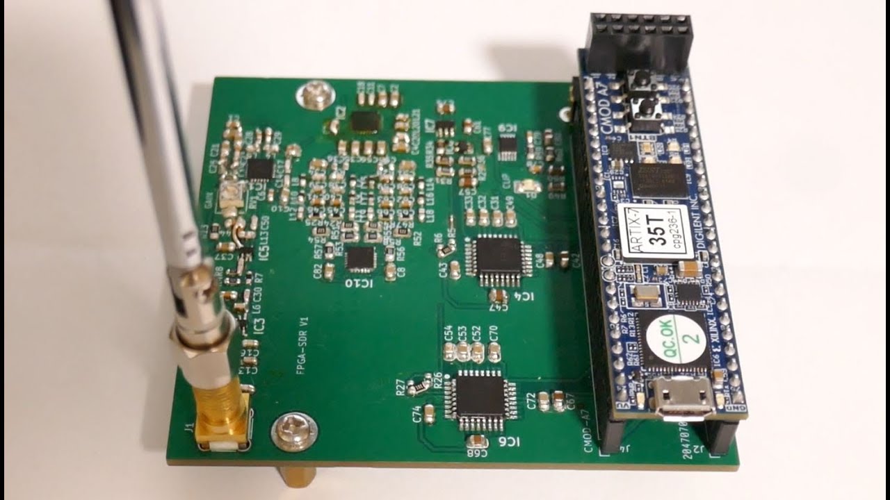 Short Demo of an FPGA-Based Software Defined Radio with 20 MHz of ...
