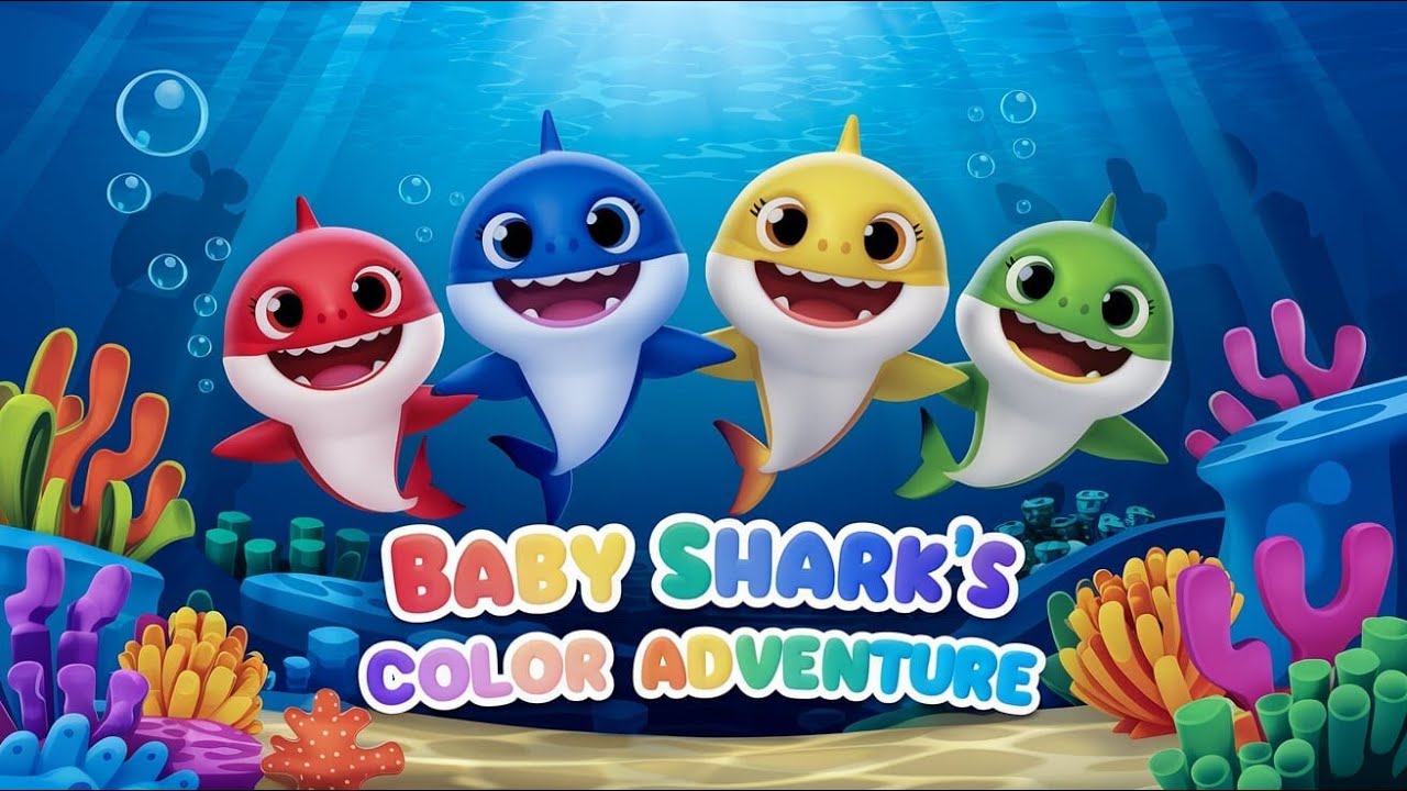 Baby Shark I sharks color learning song | BHB Kids Song - YouTube
